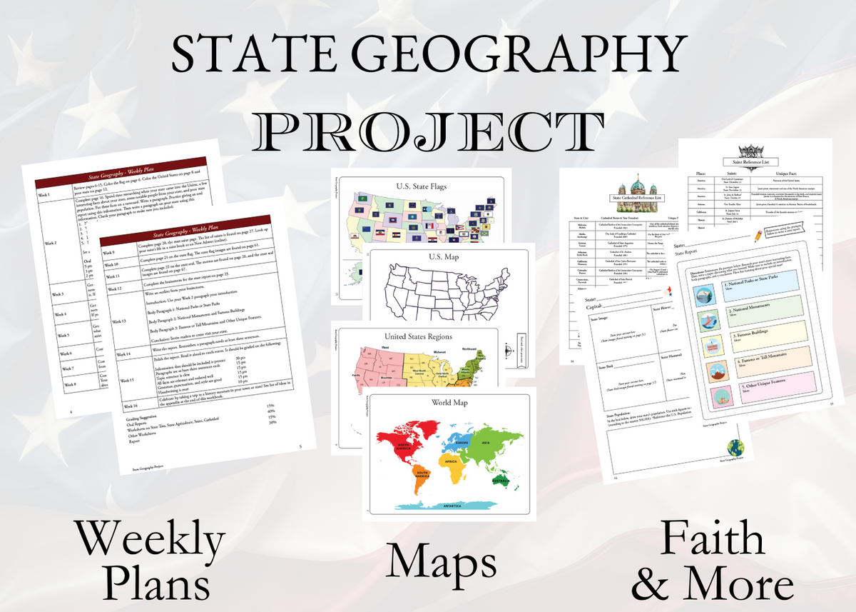 State Geography Project – Kolbe Academy Bookstore
