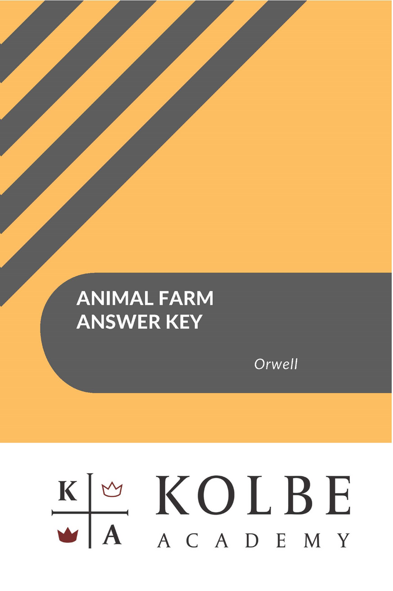 Animal Farm Answer Key Kolbe Academy Bookstore animal-farm-answer-key-kolbe-academy-bookstore