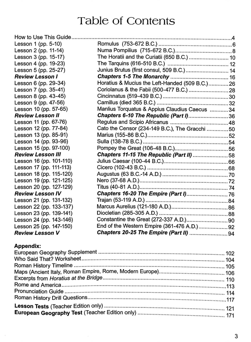 Famous Men of Rome Teacher Guide - Discontinued – Kolbe Academy Bookstore