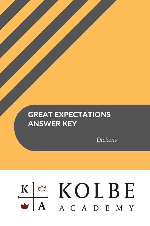 Great Expectations Answer Key – Kolbe Academy Bookstore