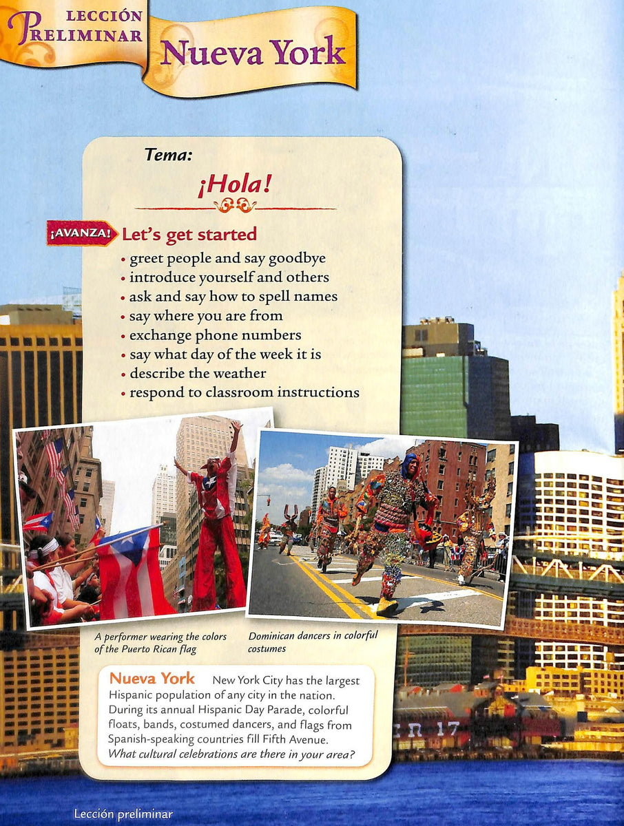 Avancemos! Spanish 1 Textbook – Kolbe Academy Bookstore