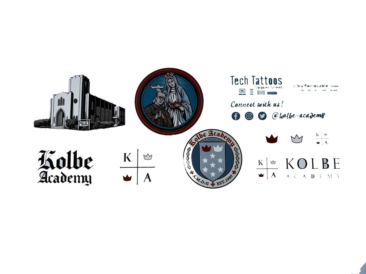 Kolbe Academy Sticker - Tech Tattoos – Kolbe Academy Bookstore