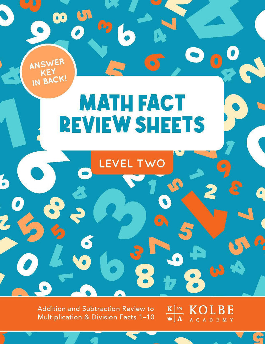 Math Facts Review Sheets - Level 2 – Kolbe Academy Bookstore