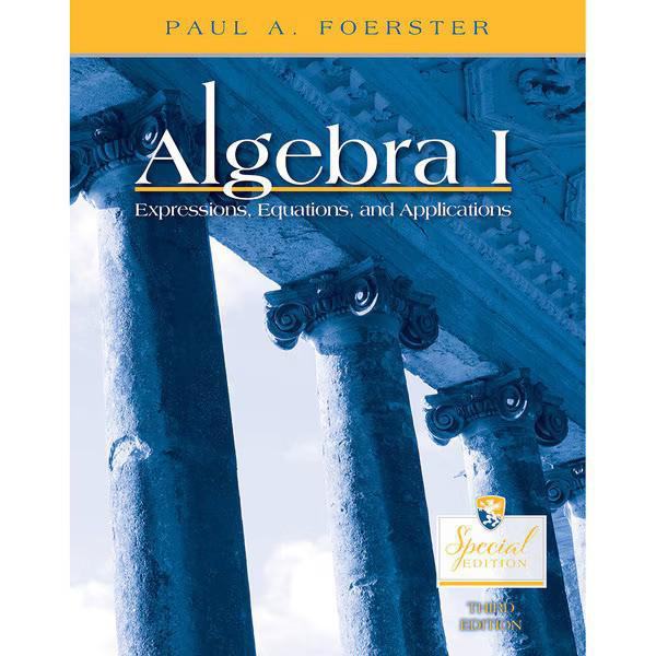 Foerster's Algebra 1 Student Textbook – Kolbe Academy Bookstore