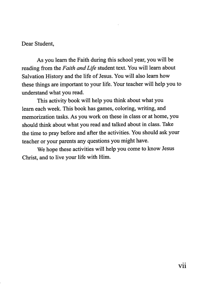 Our Life with Jesus Activity Book – Kolbe Academy Bookstore