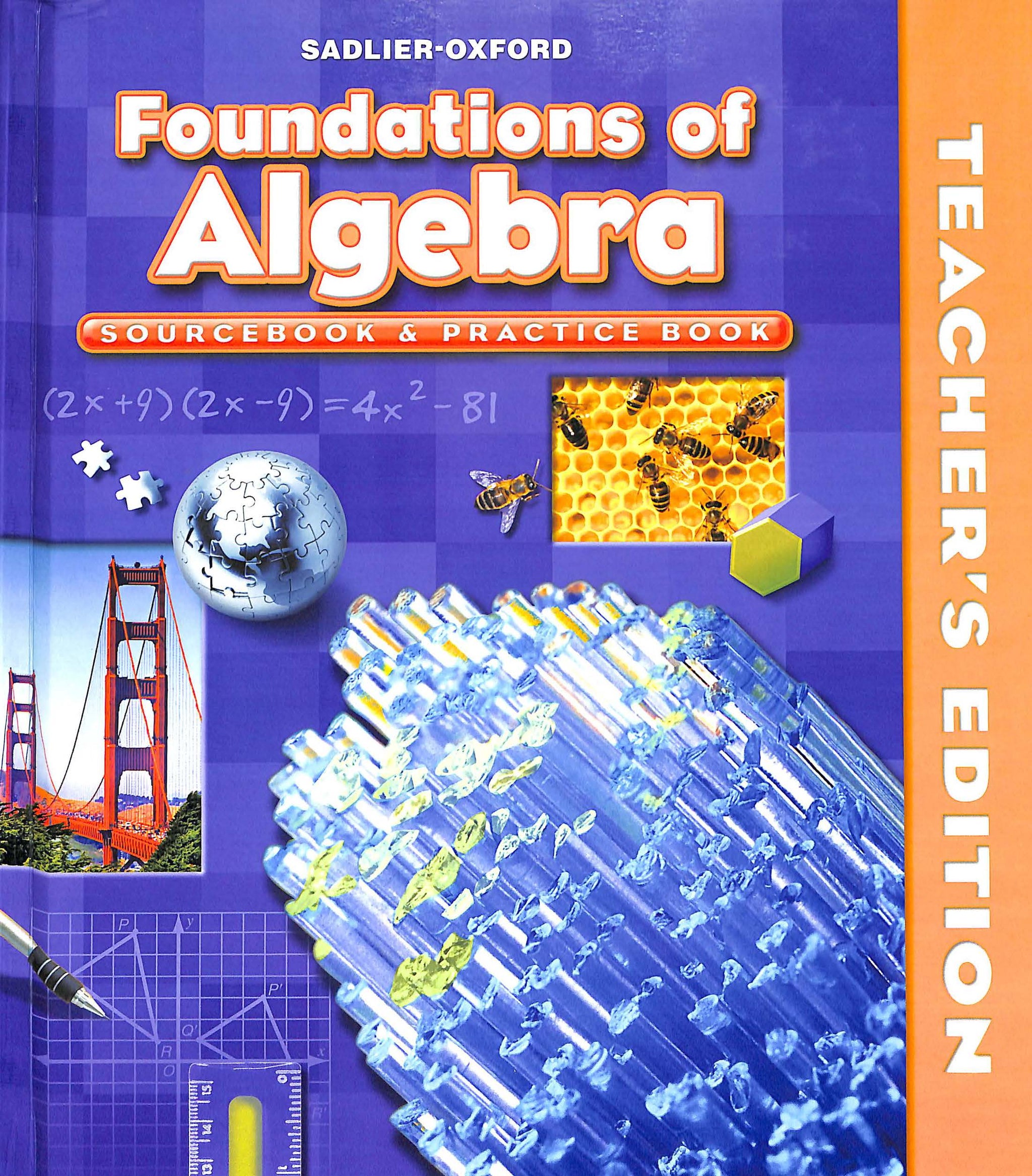 Foundations of Algebra Teacher Manual – Kolbe Academy Bookstore